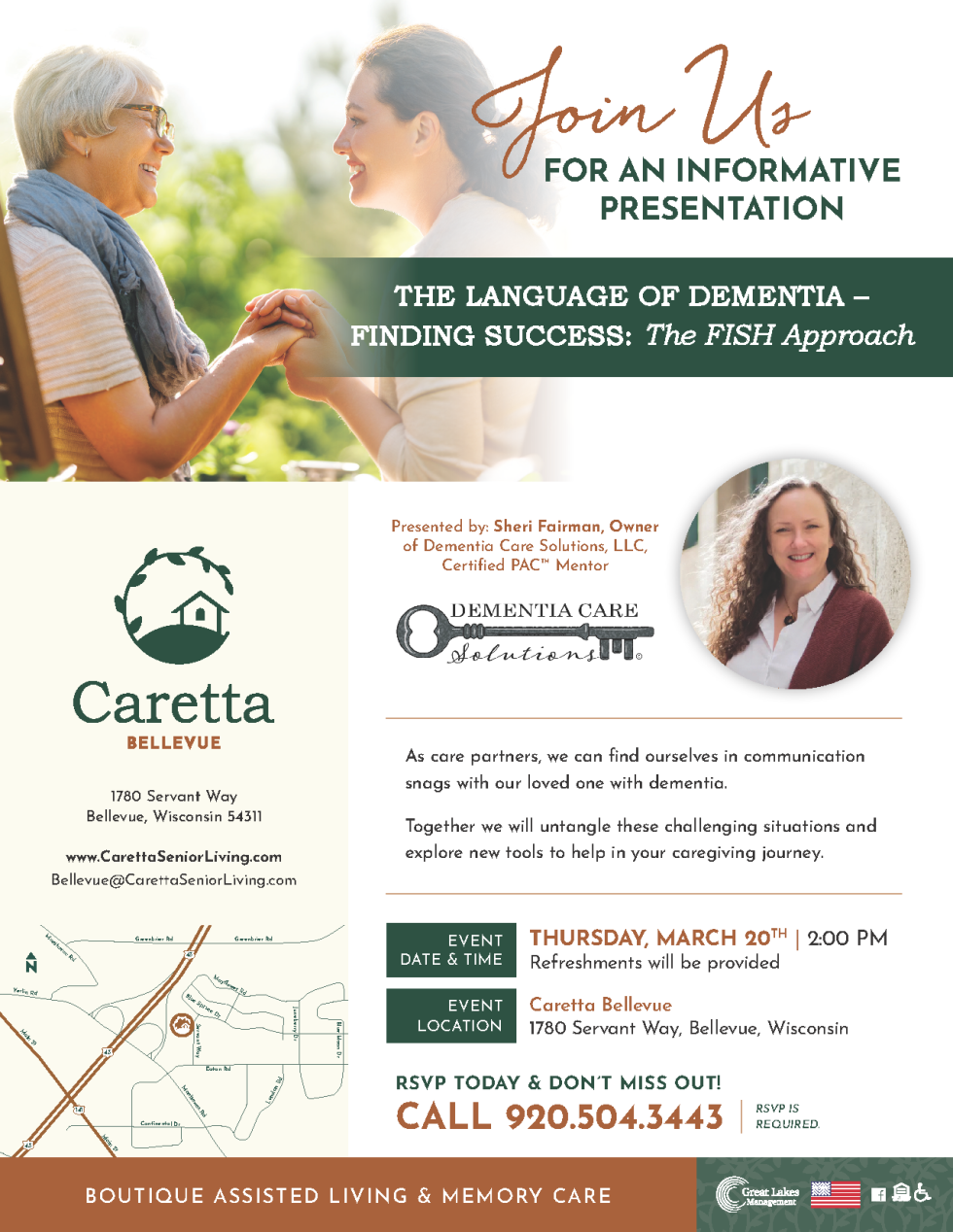 GREEN BAY - The Language of Dementia and Finding Success: The Fish ...